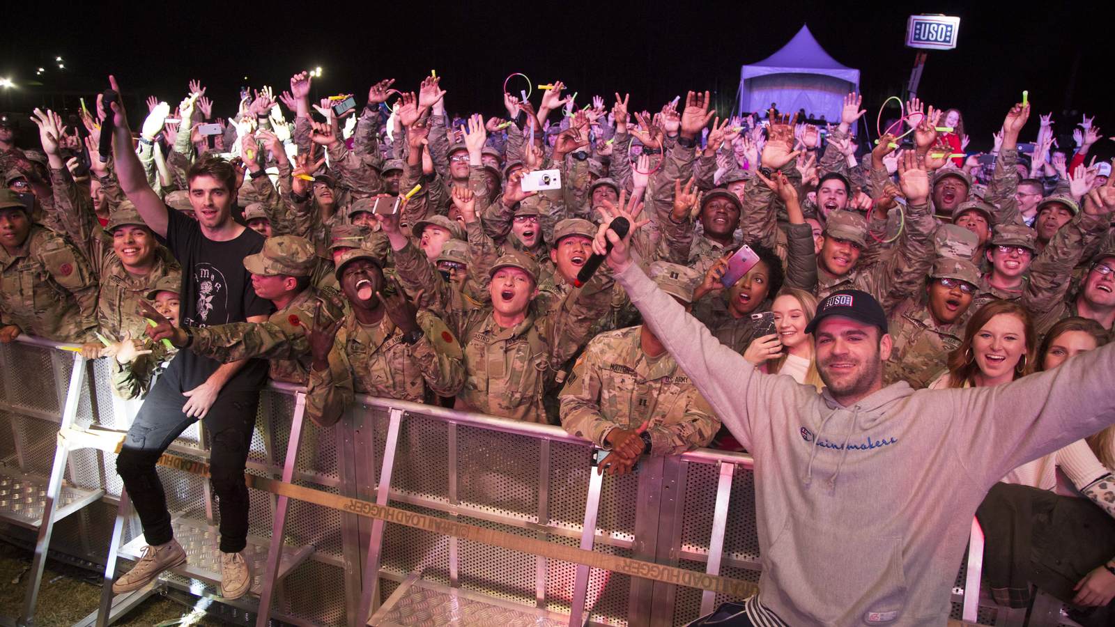 Watch The Chainsmokers Surprise Future Troops With Explosive USO ...